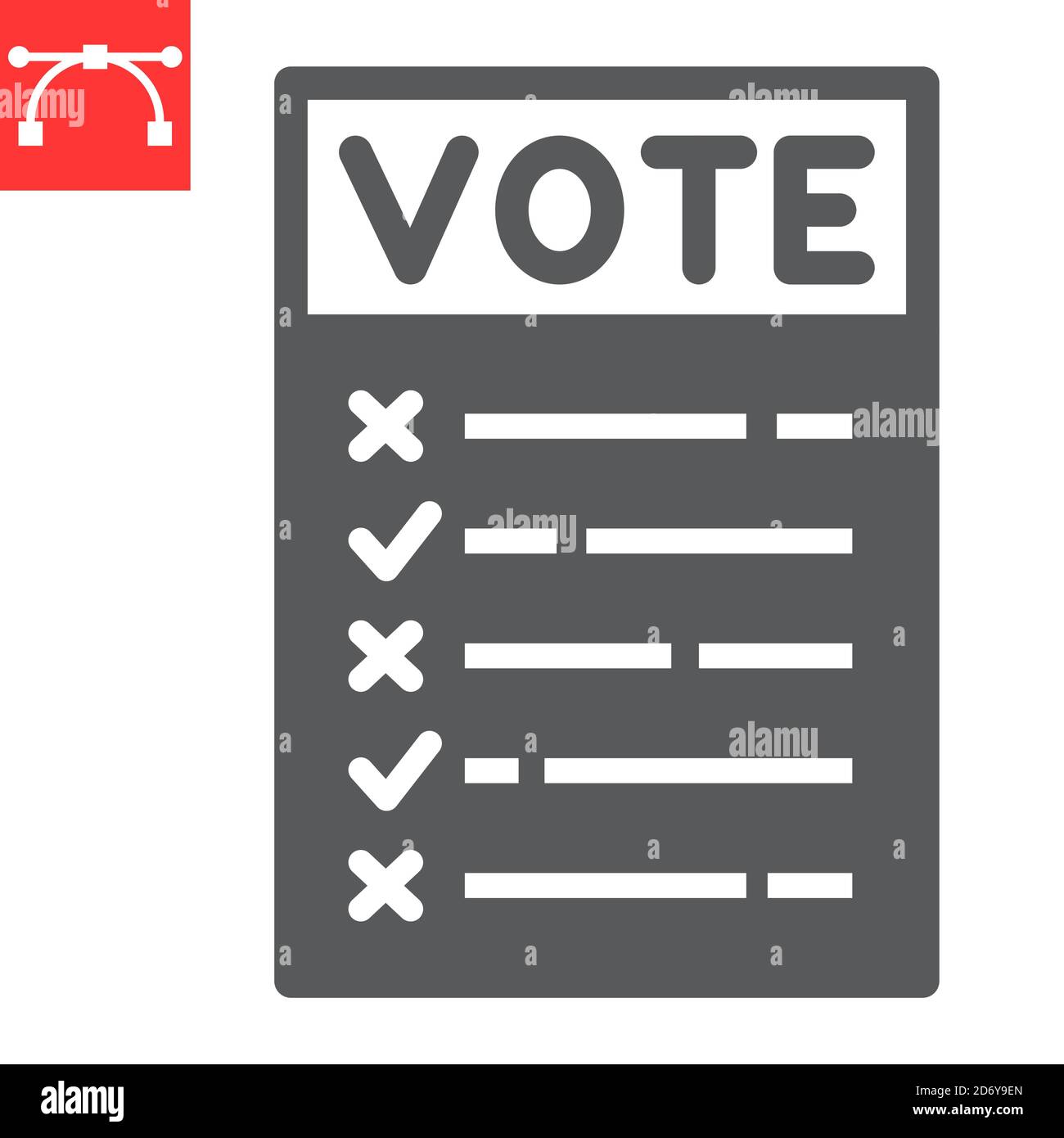 Checklist ballot Stock Vector Images - Alamy