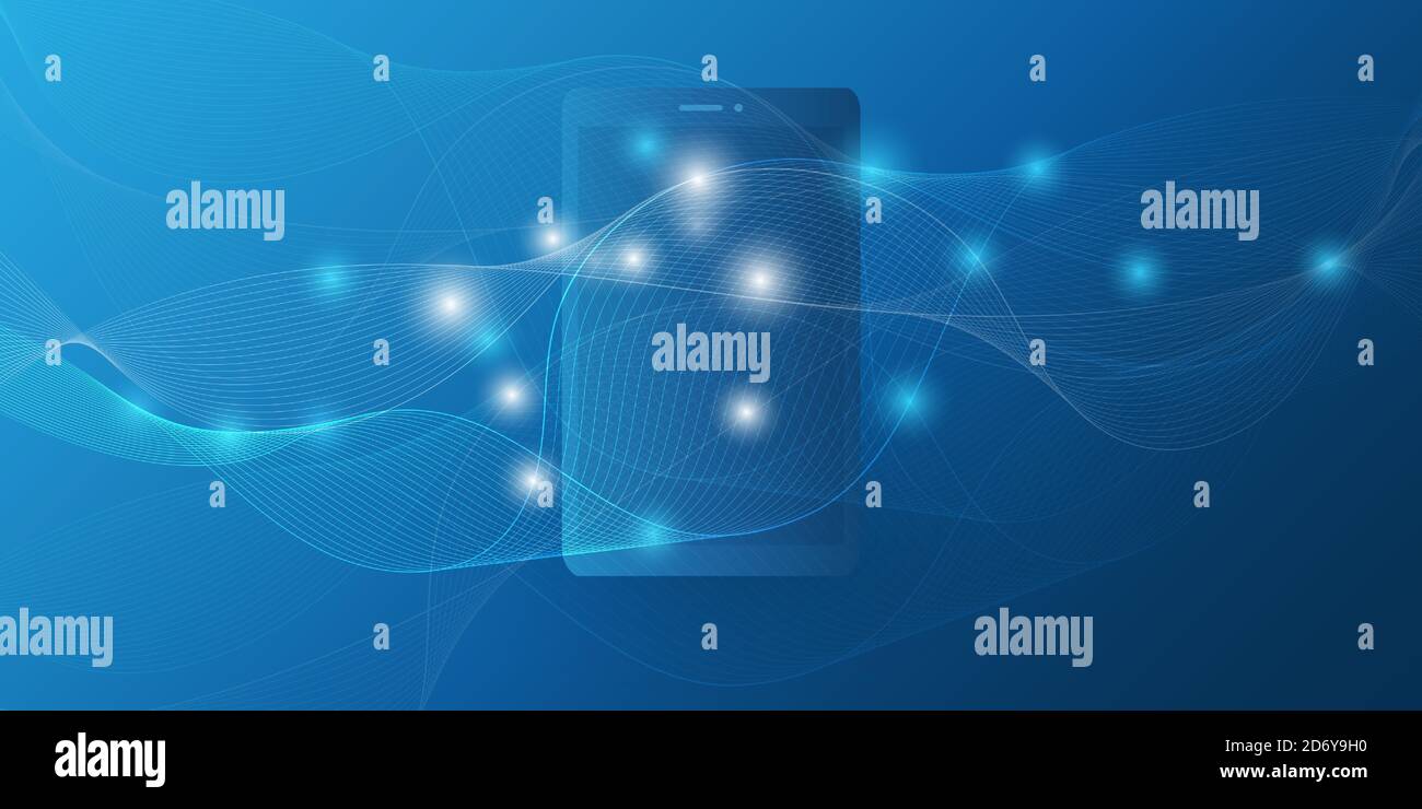 Blue minimal style cloud computing hi-res stock photography and images ...