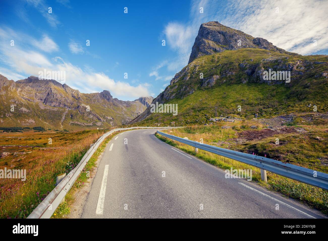 Narrow winding road hi-res stock photography and images - Alamy