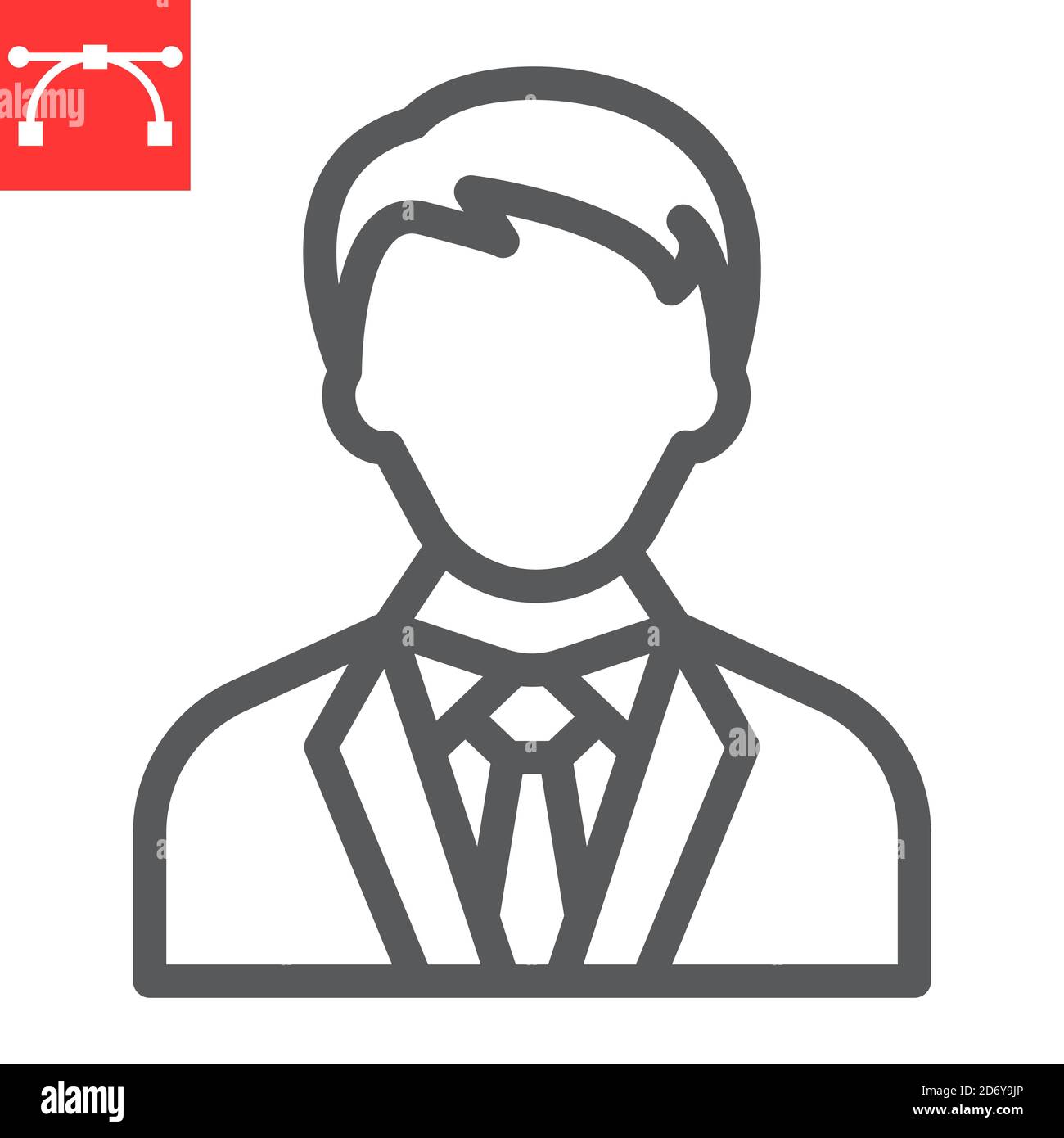 President line icon, election and user, manager sign vector graphics ...