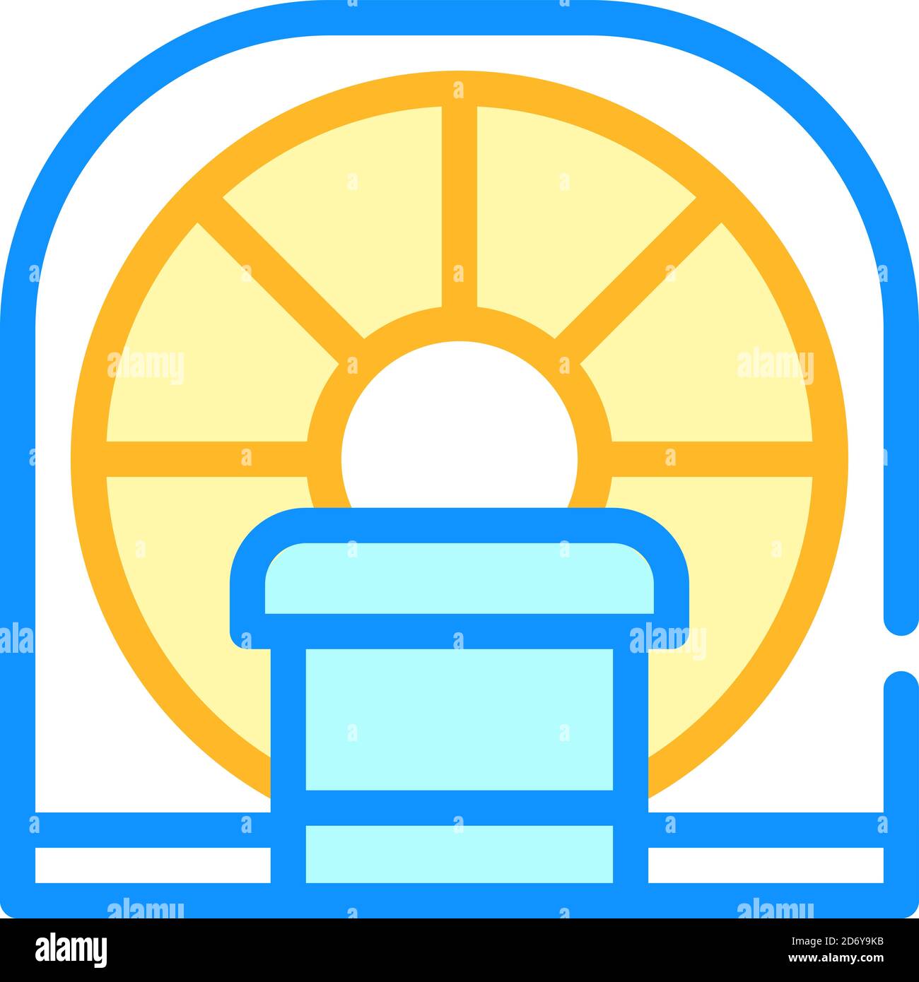 mri medical machine color icon vector illustration Stock Vector Image ...