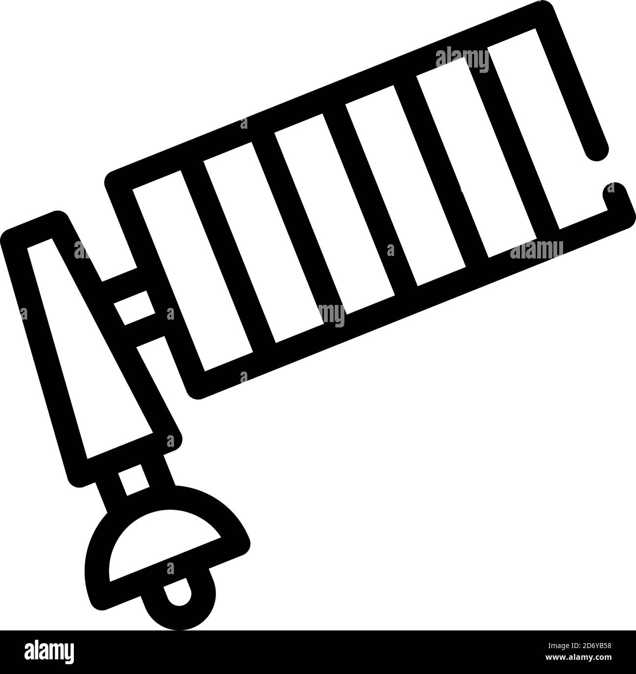 satellite equipment line icon vector illustration sign Stock Vector ...