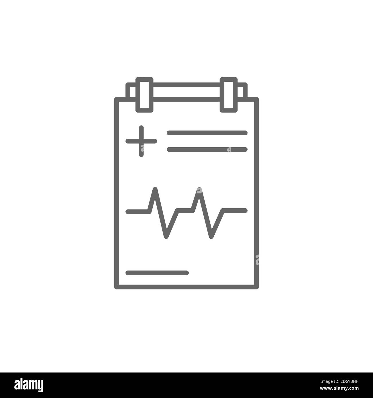 List of medical form with results data and approved vector check mark ...