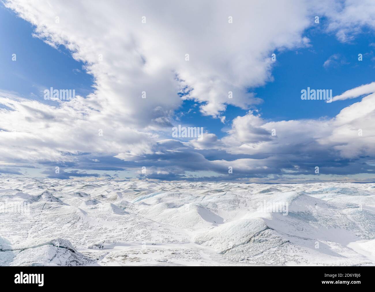 Landscape on the Greenland Ice Sheet near Kangerlussuaq. America, North ...