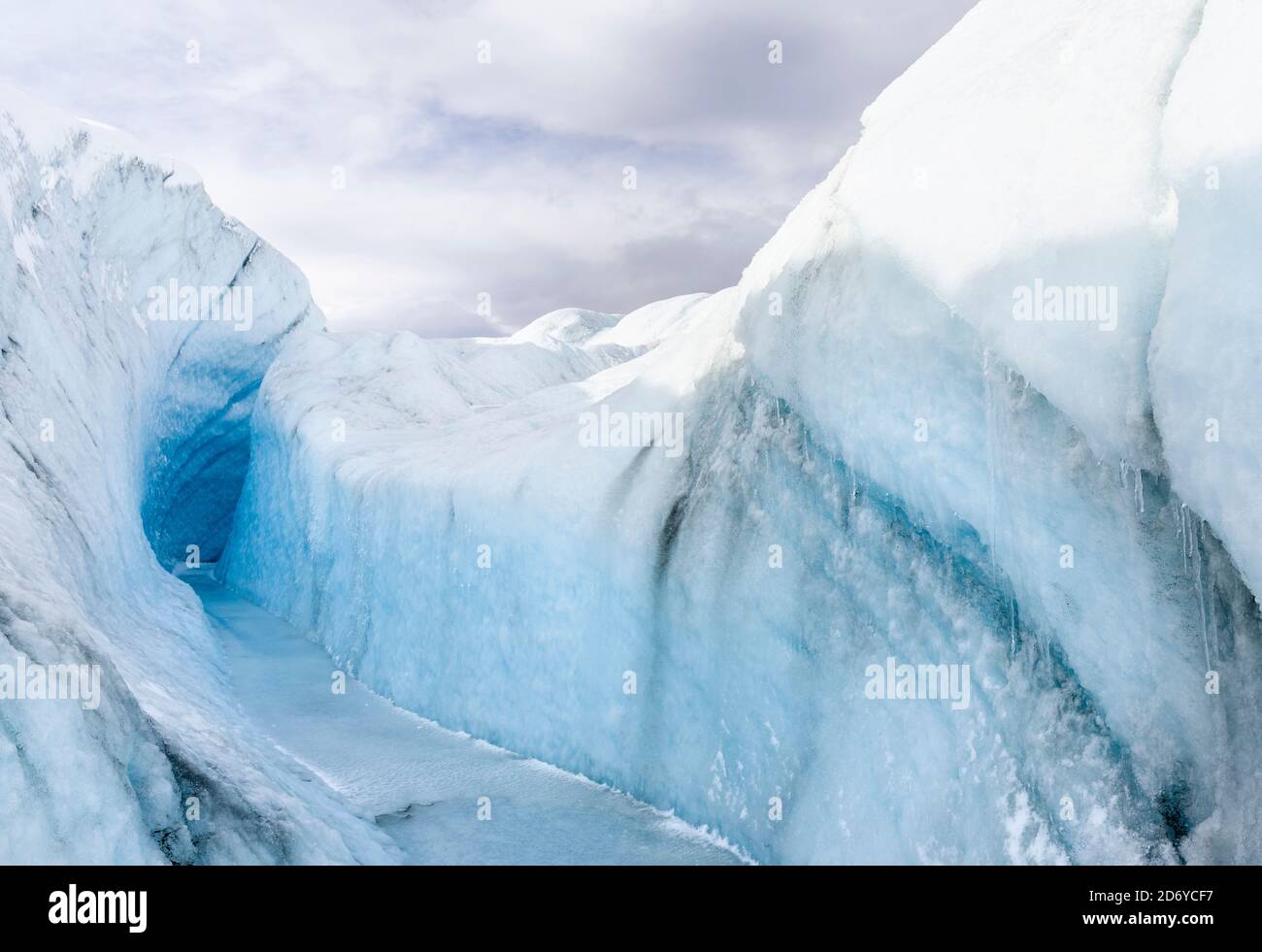 Landscape on the Greenland Ice Sheet near Kangerlussuaq. America, North ...