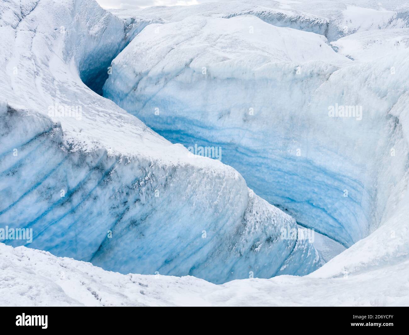 Landscape on the Greenland Ice Sheet near Kangerlussuaq. America, North ...