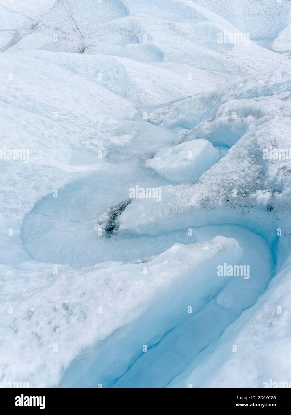 Landscape on the Greenland Ice Sheet near Kangerlussuaq. America, North ...