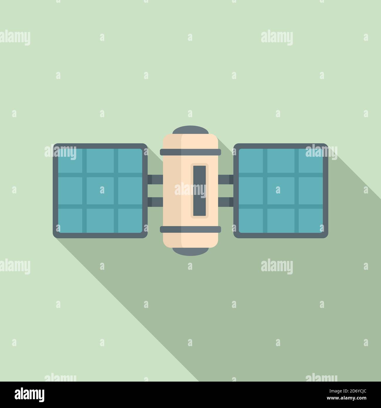 Space satellite icon. Flat illustration of space satellite vector icon ...