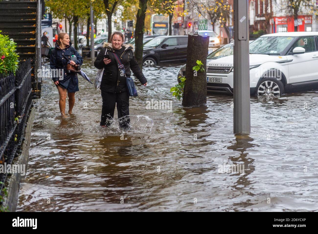 Cork, Ireland. 20th Oct, 2020. Cork city flooded this morning, with ...