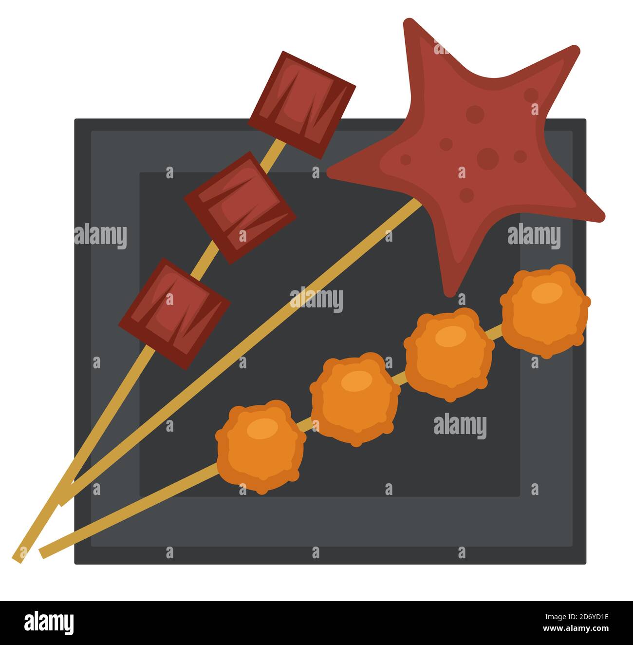 Shashlyk meat Stock Vector Images - Alamy