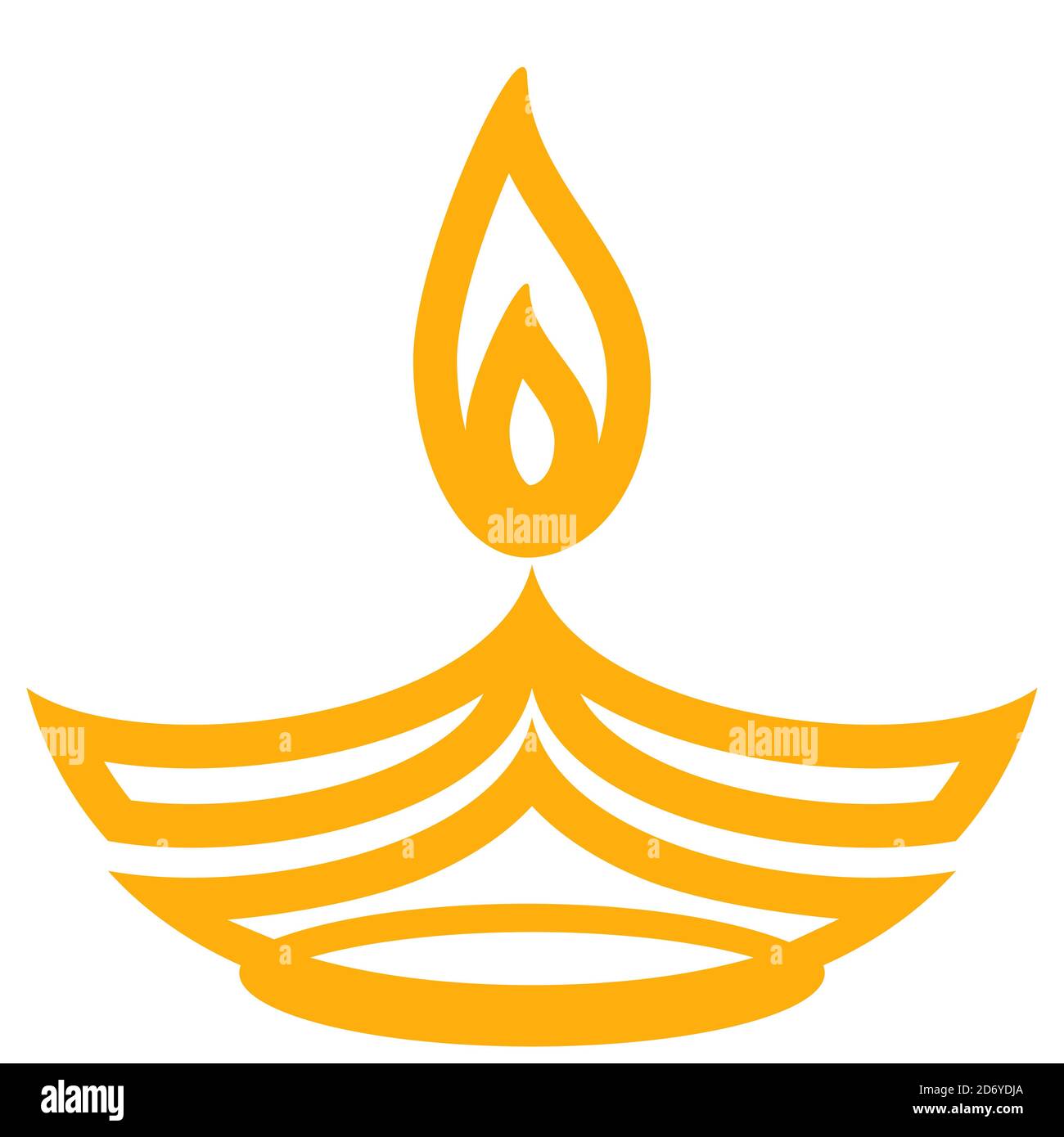 Indian diwali festival diya worship Cut Out Stock Images & Pictures - Alamy
