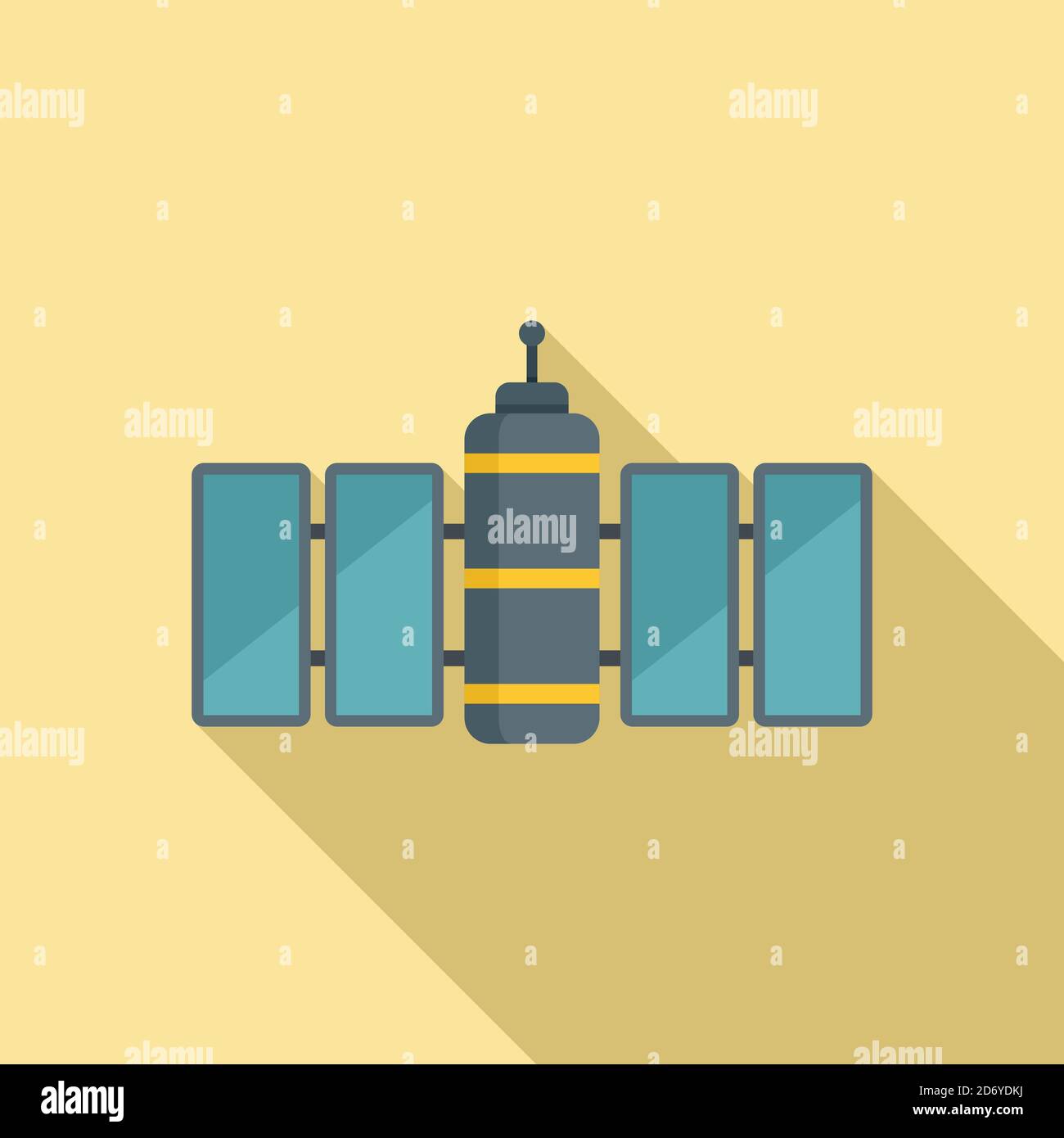 Orbit satellite icon. Flat illustration of orbit satellite vector icon ...
