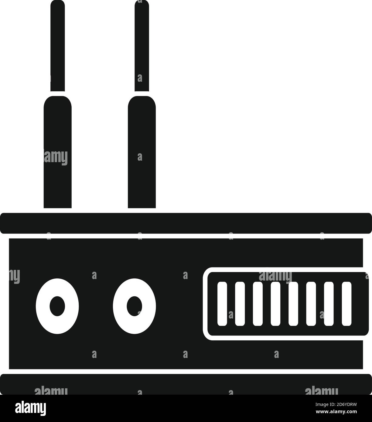 Receiver satellite icon. Simple illustration of receiver satellite ...