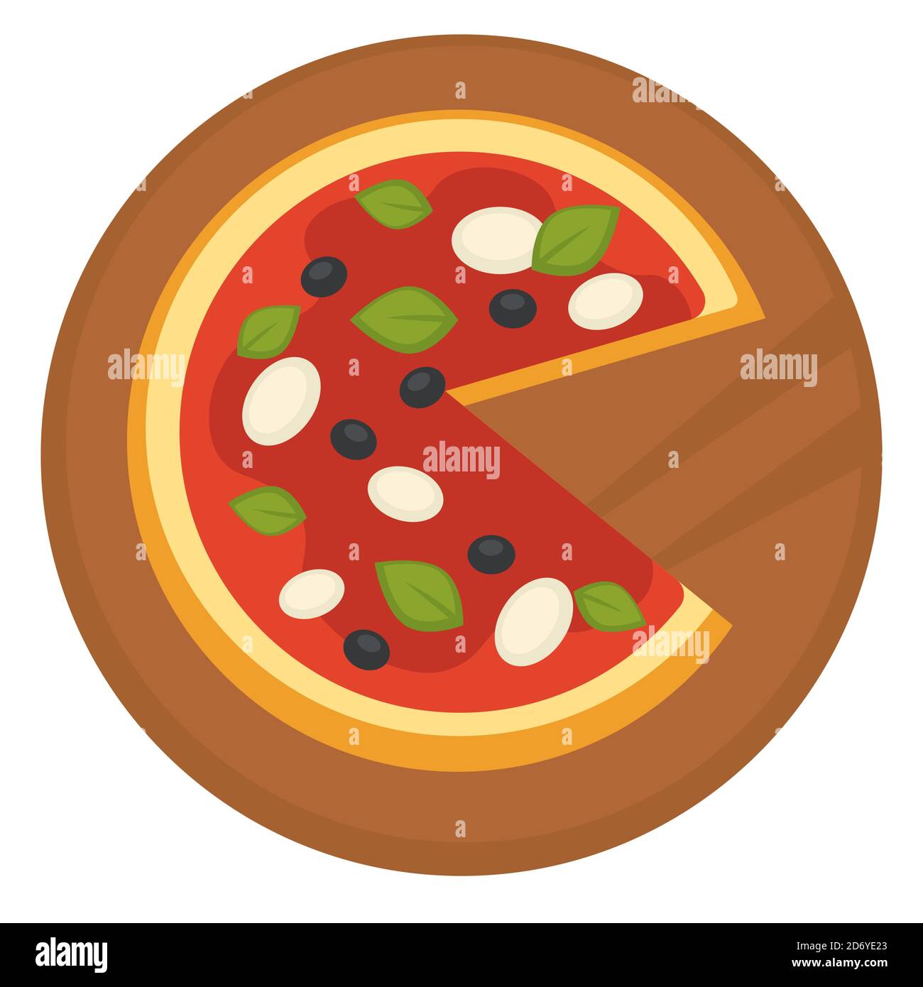 Homemade pastry pizza italian Stock Vector Images - Alamy
