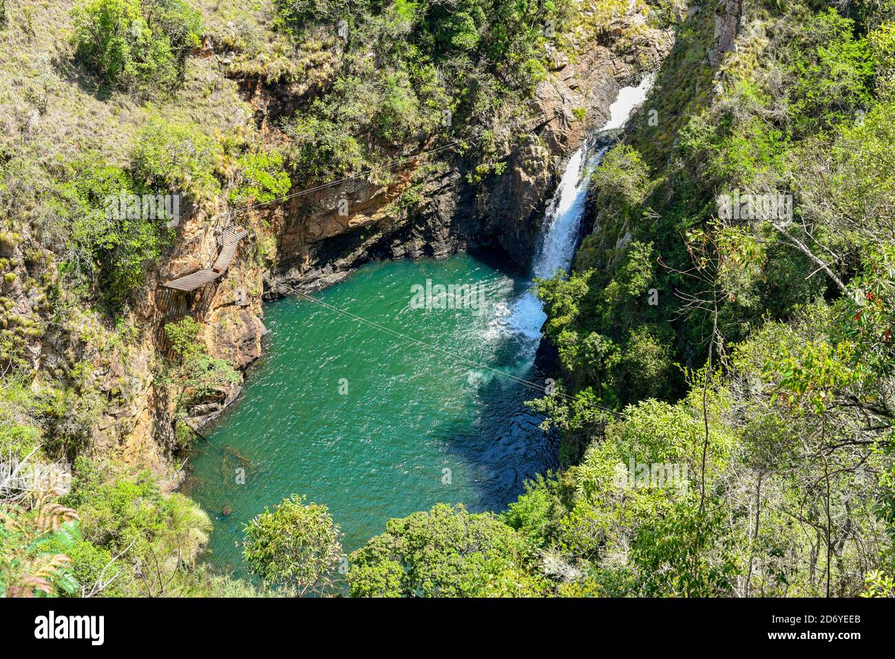 A waterfall near the Ebenezer Dam, Magoebaskloof- Tzaneen - South ...