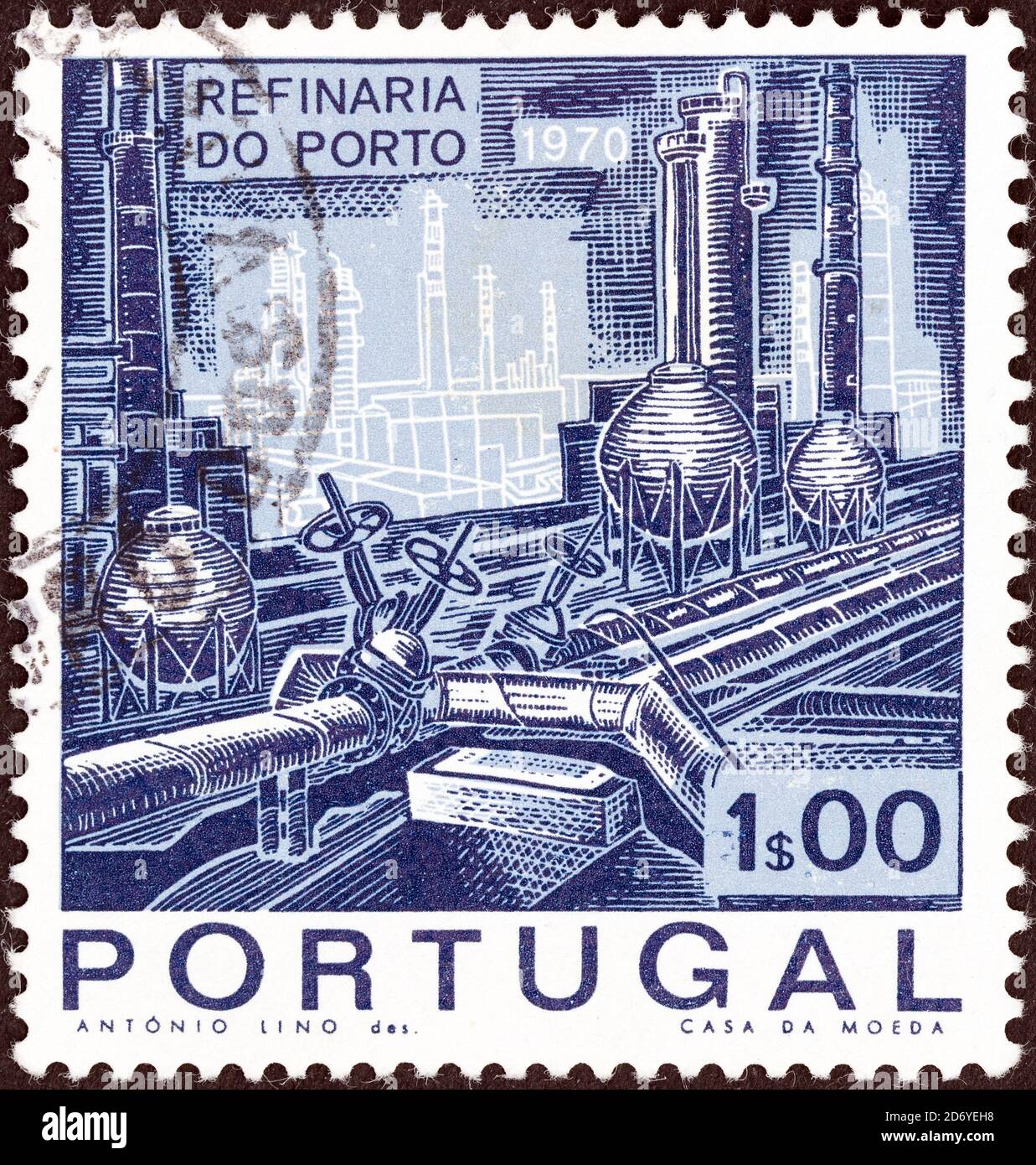 PORTUGAL - CIRCA 1970: A stamp printed in Portugal issued for the ...