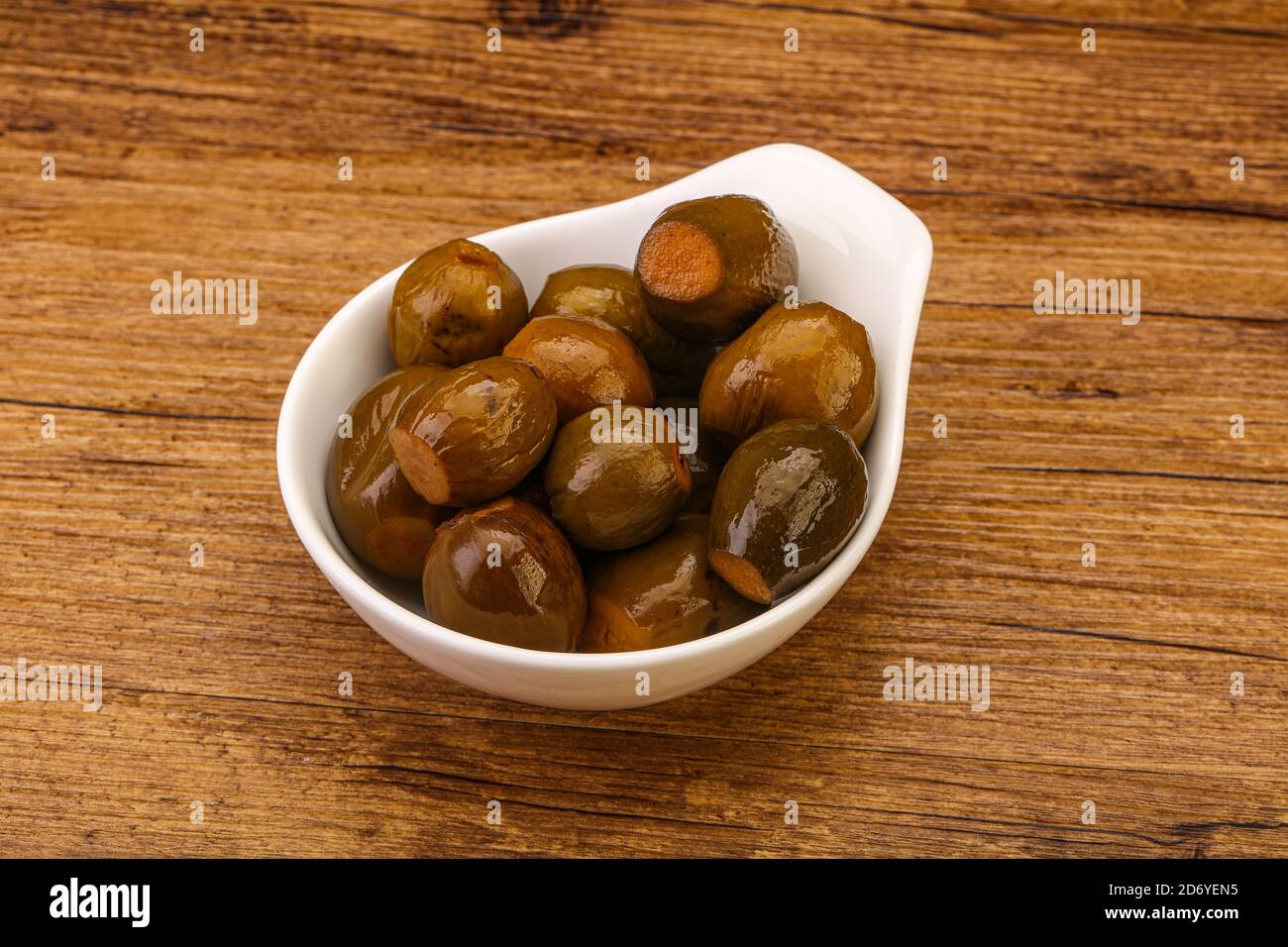 Marinated feijoa fruit in the bowl Stock Photo - Alamy