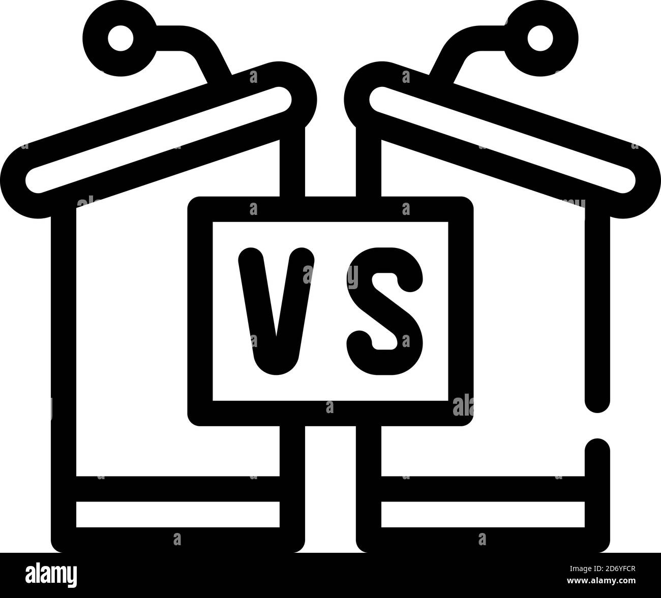 Political debates illustration Black and White Stock Photos & Images ...