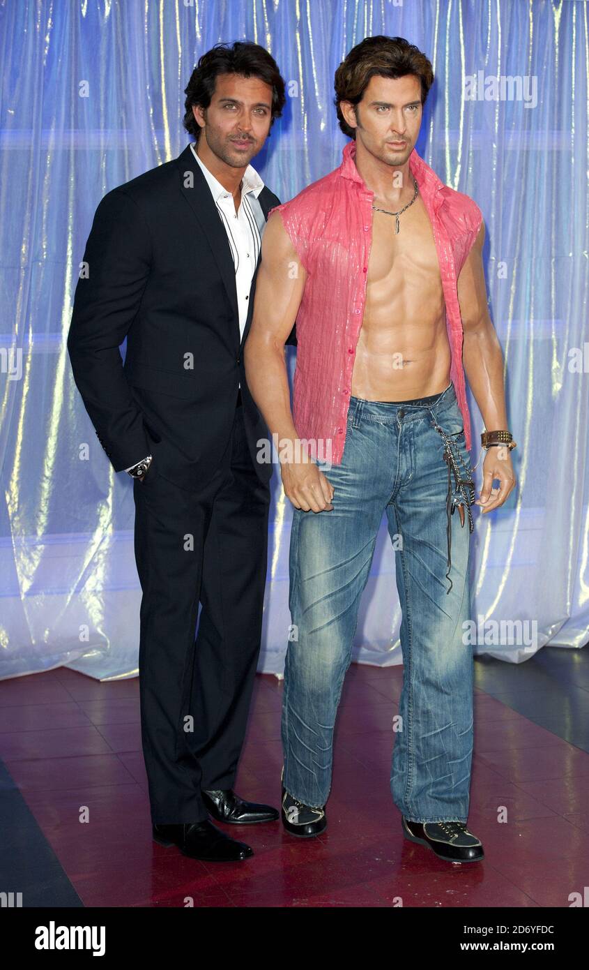 Bollywood actor Hrithik Roshan unveils his new waxwork at Madame ...