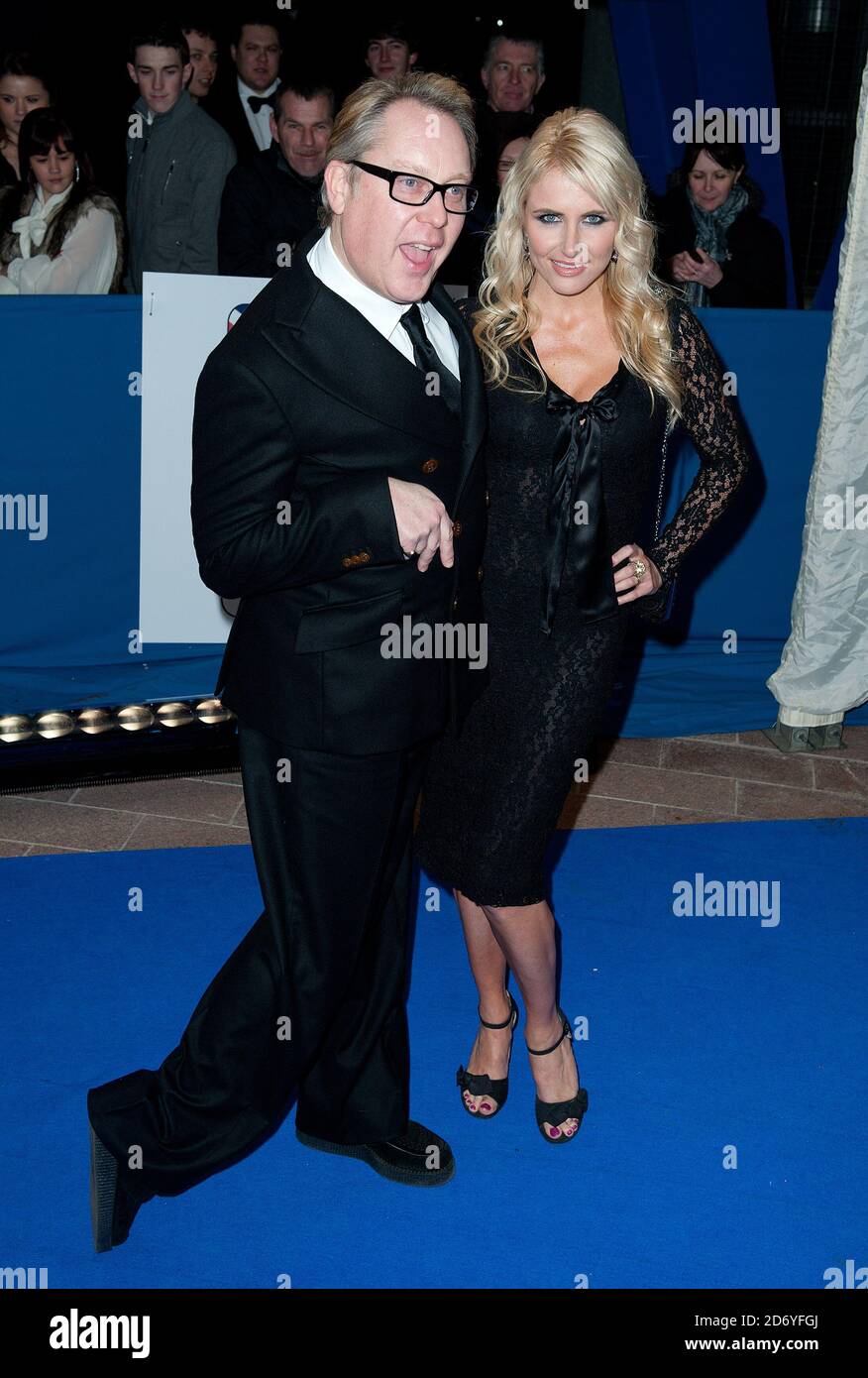 Vic Reeves and Nancy Sorrell arriving at the 2010 British Comedy Awards ...