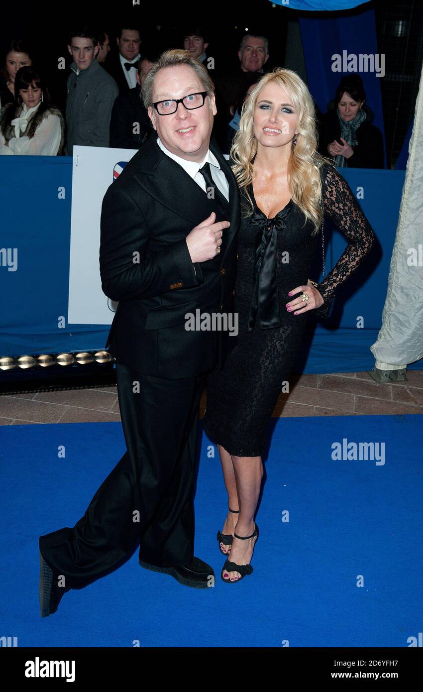Vic Reeves and Nancy Sorrell arriving at the 2010 British Comedy Awards ...