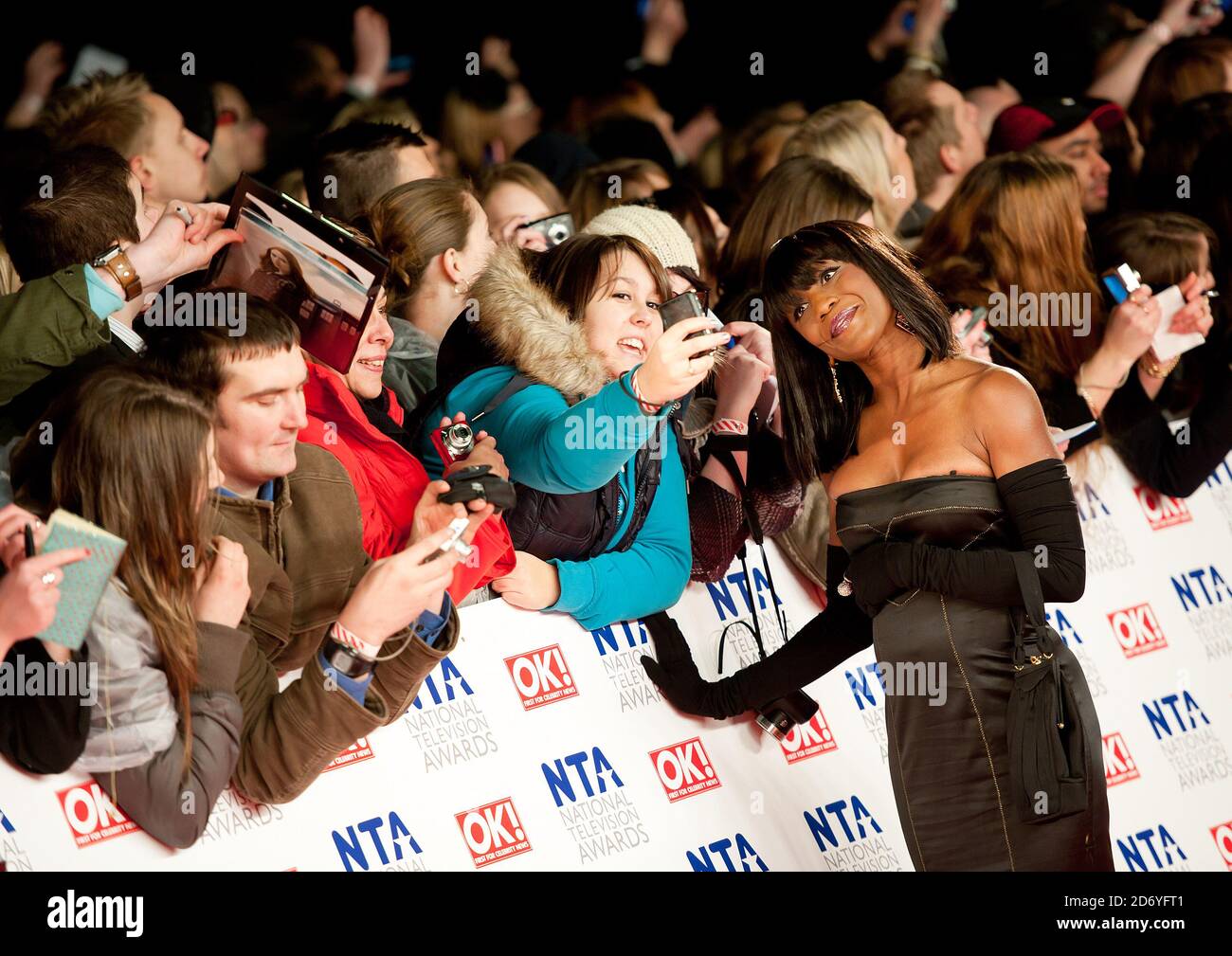 Diane Parish attending the National Television Awards, at the O2 Arena ...