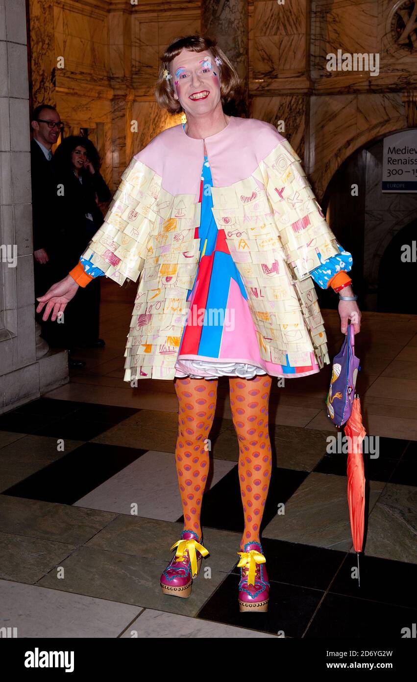 Grayson Perry attends the London College of Fashion MA graduate fashion ...