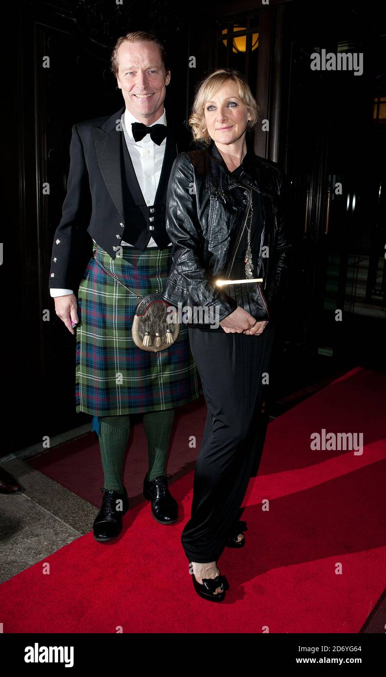 Ian Glen and Lesley Sharp arrive at the London Evening Standard British ...