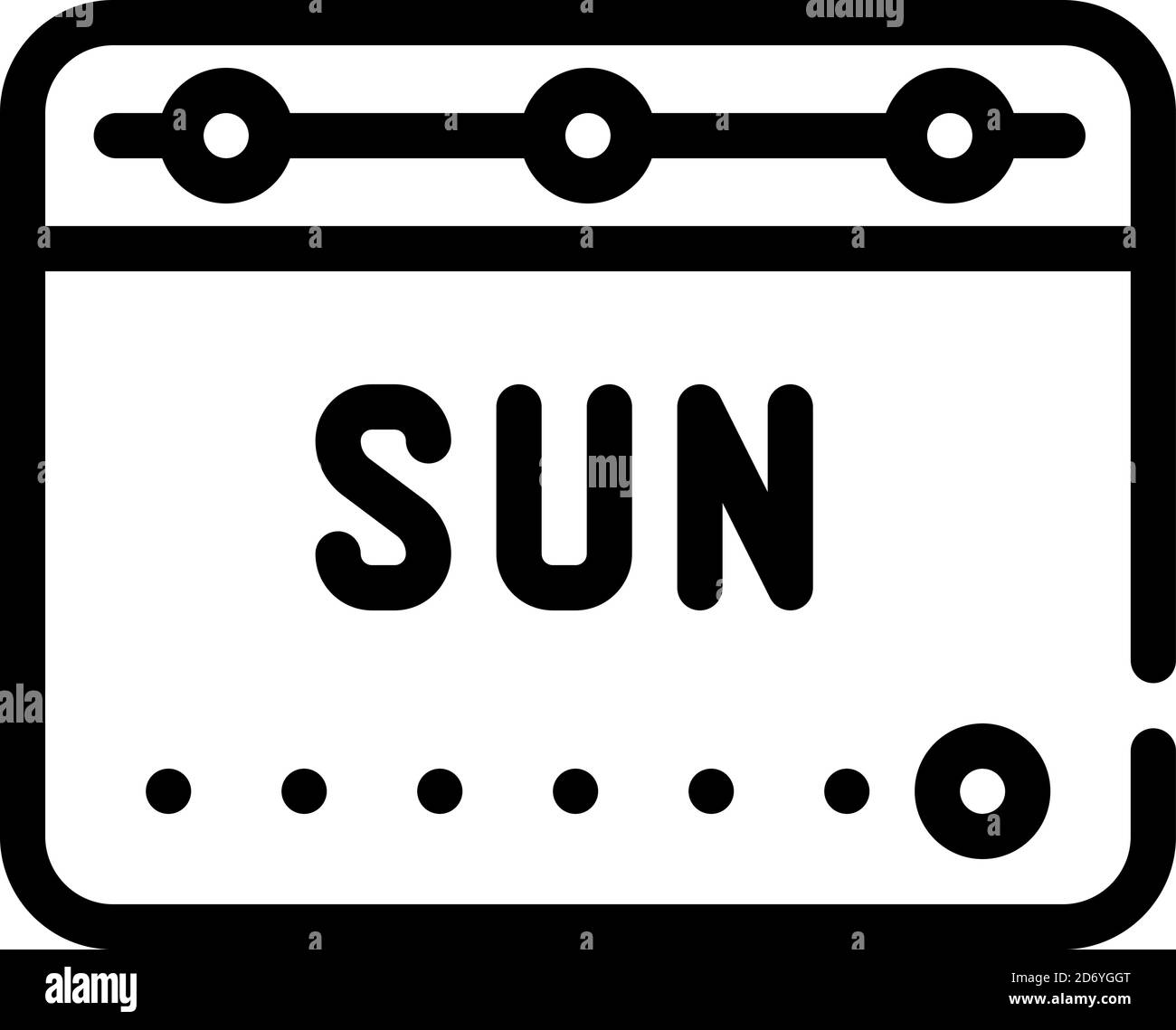 voting date calendar line icon vector illustration Stock Vector Image ...