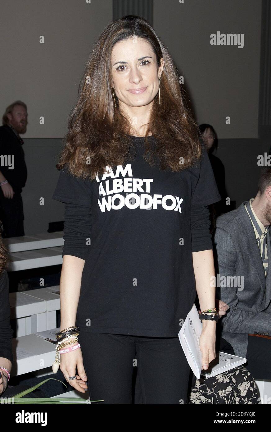 Livia Firth pictured at the Prophetik fashion show, at the Freemason's ...