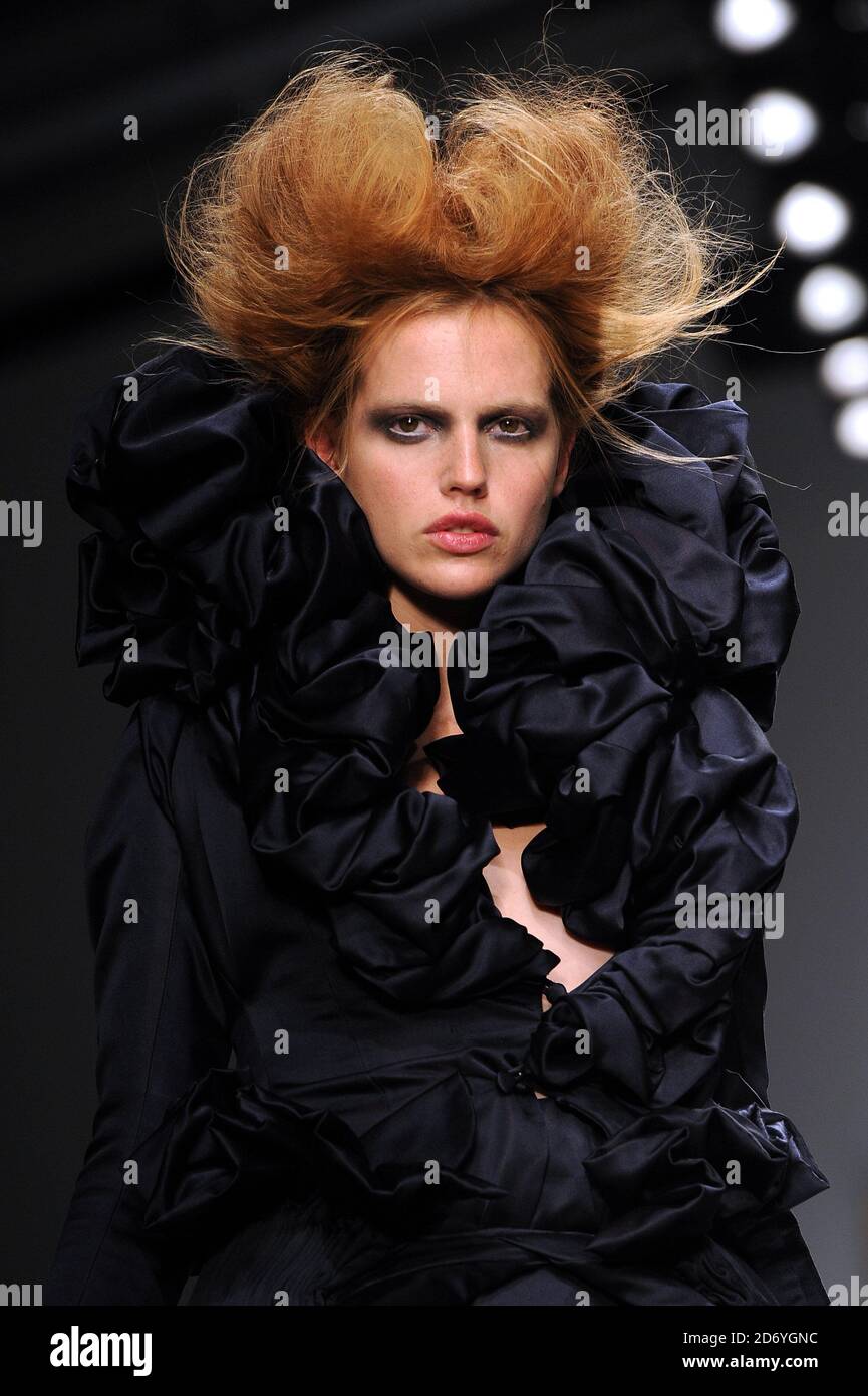 A model on the catwalk during the Corrie Nielsen fashion show, held at ...