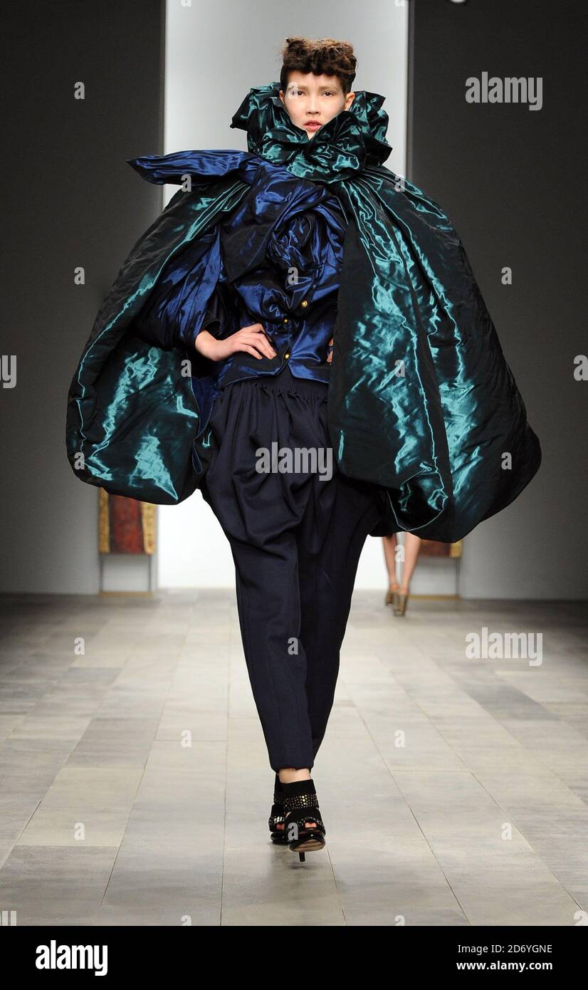 A model on the catwalk during the Corrie Nielsen fashion show, held at ...