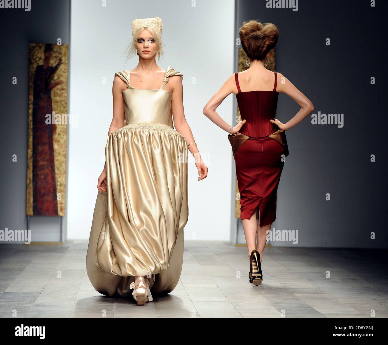 A model on the catwalk during the Corrie Nielsen fashion show, held at ...