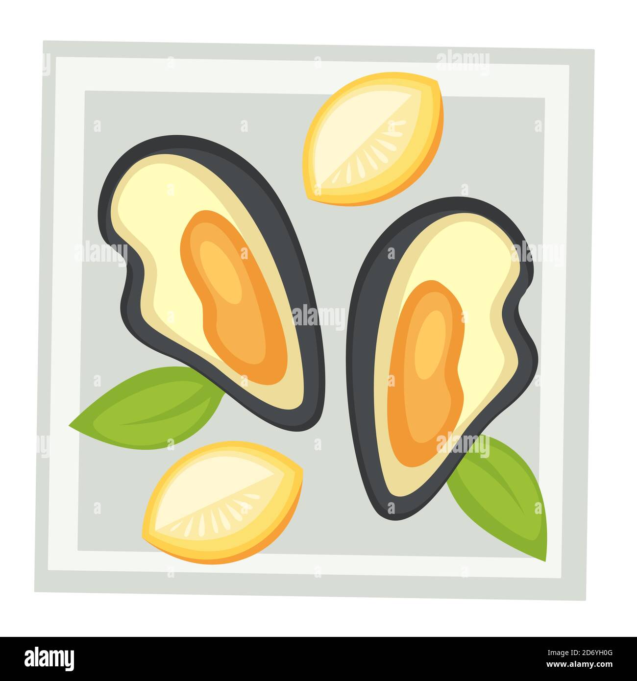 Fresh shell restaurant in Stock Vector Images - Alamy