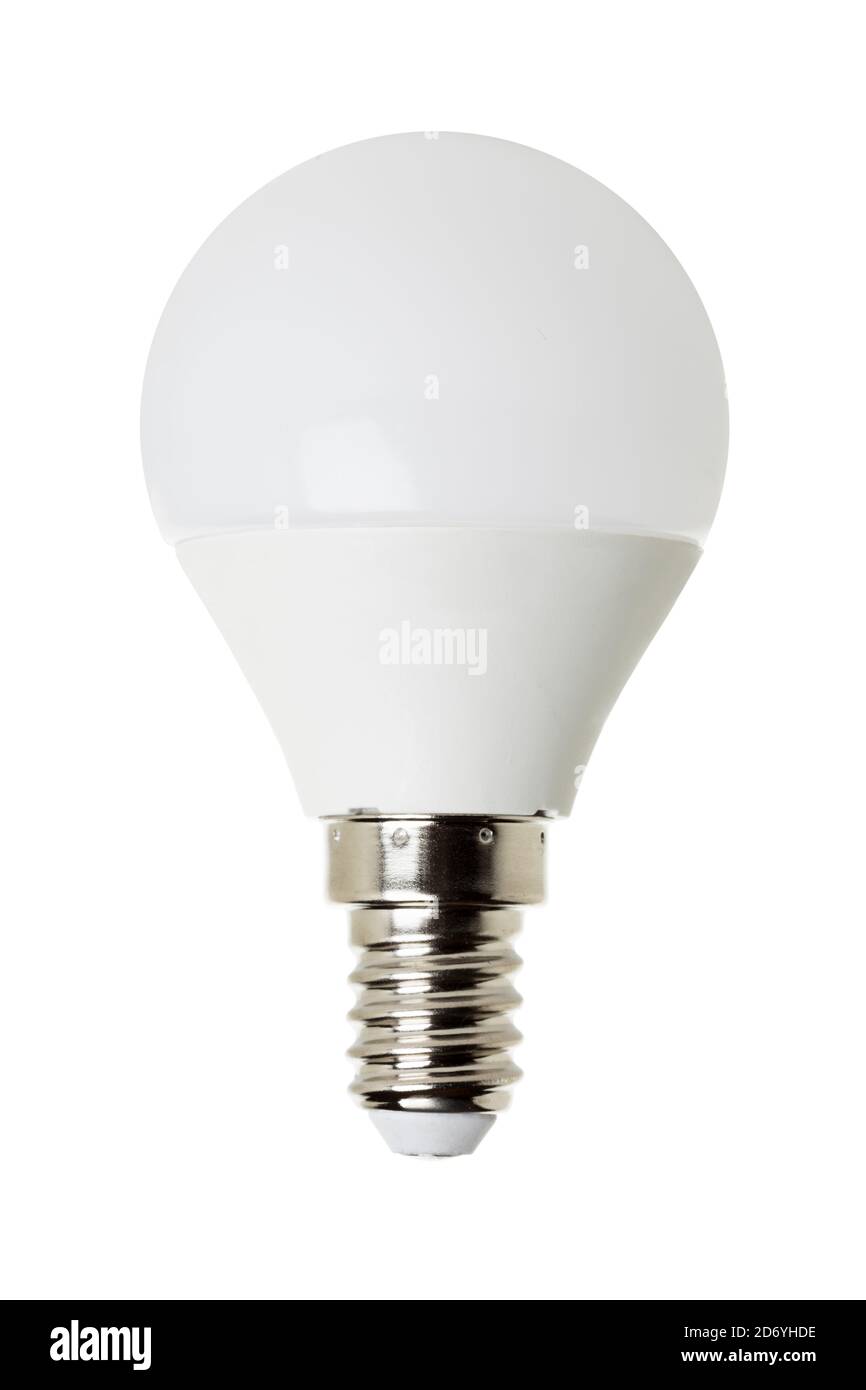 LED lightbulb isolated on white background Stock Photo - Alamy