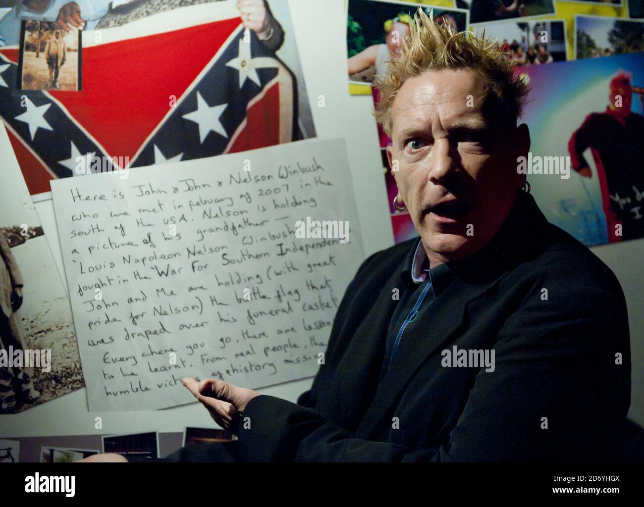 John Lydon pictured at the launch of his new book, Mr Rotten's ...