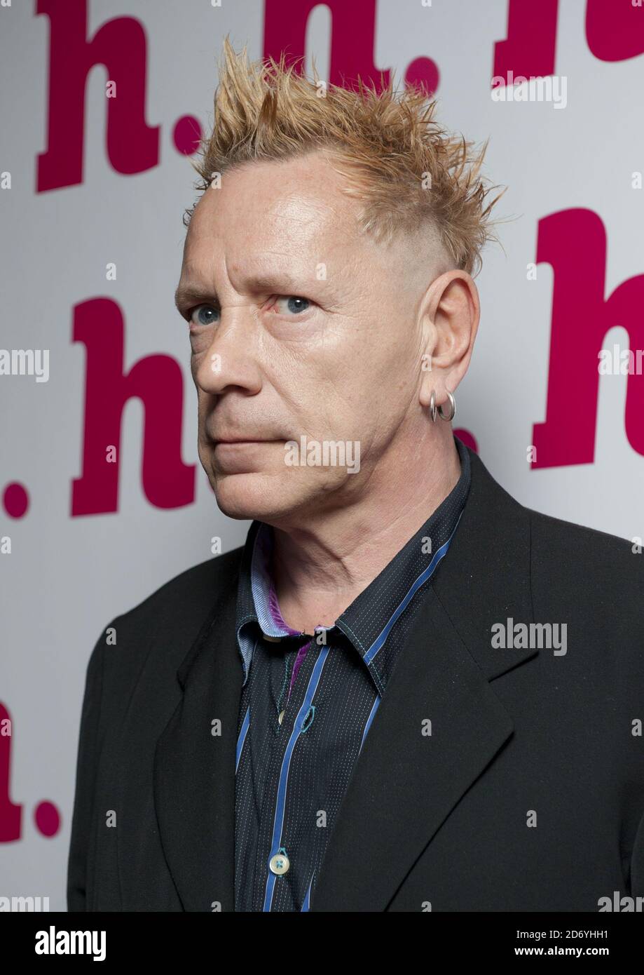 John Lydon pictured at the launch of his new book, Mr Rotten's ...