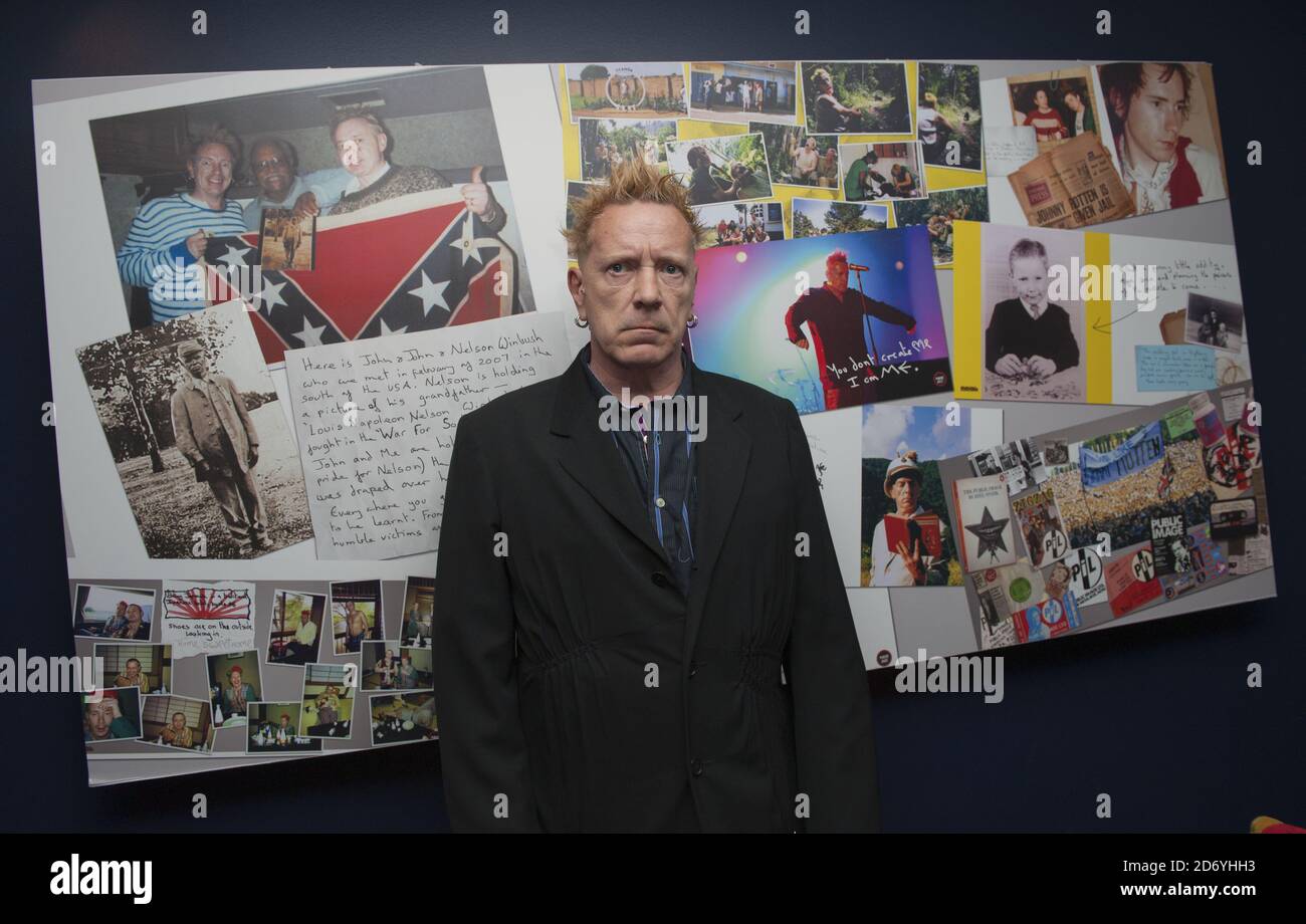 John Lydon pictured at the launch of his new book, Mr Rotten's ...