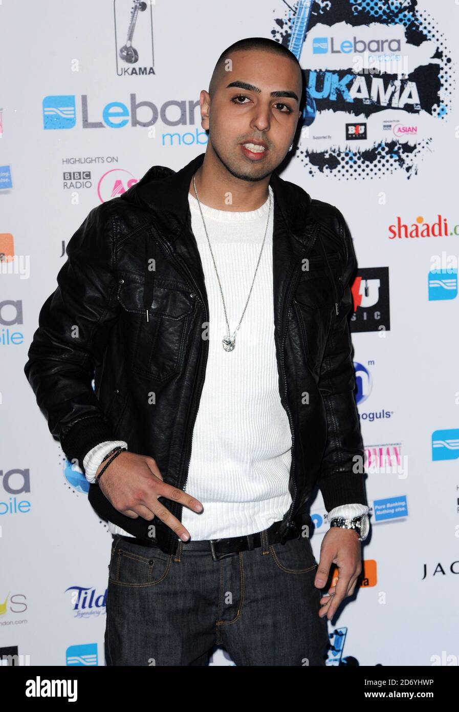 Aron B arrives at the UK Asian Music Awards, at the Roundhouse in north ...