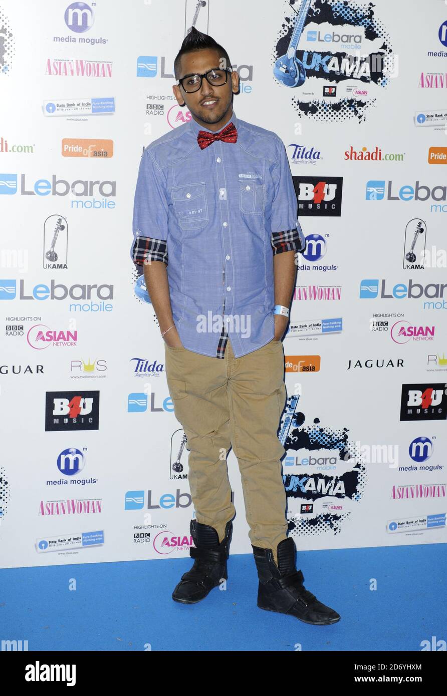 Menis arrives at the UK Asian Music Awards, at the Roundhouse in north ...