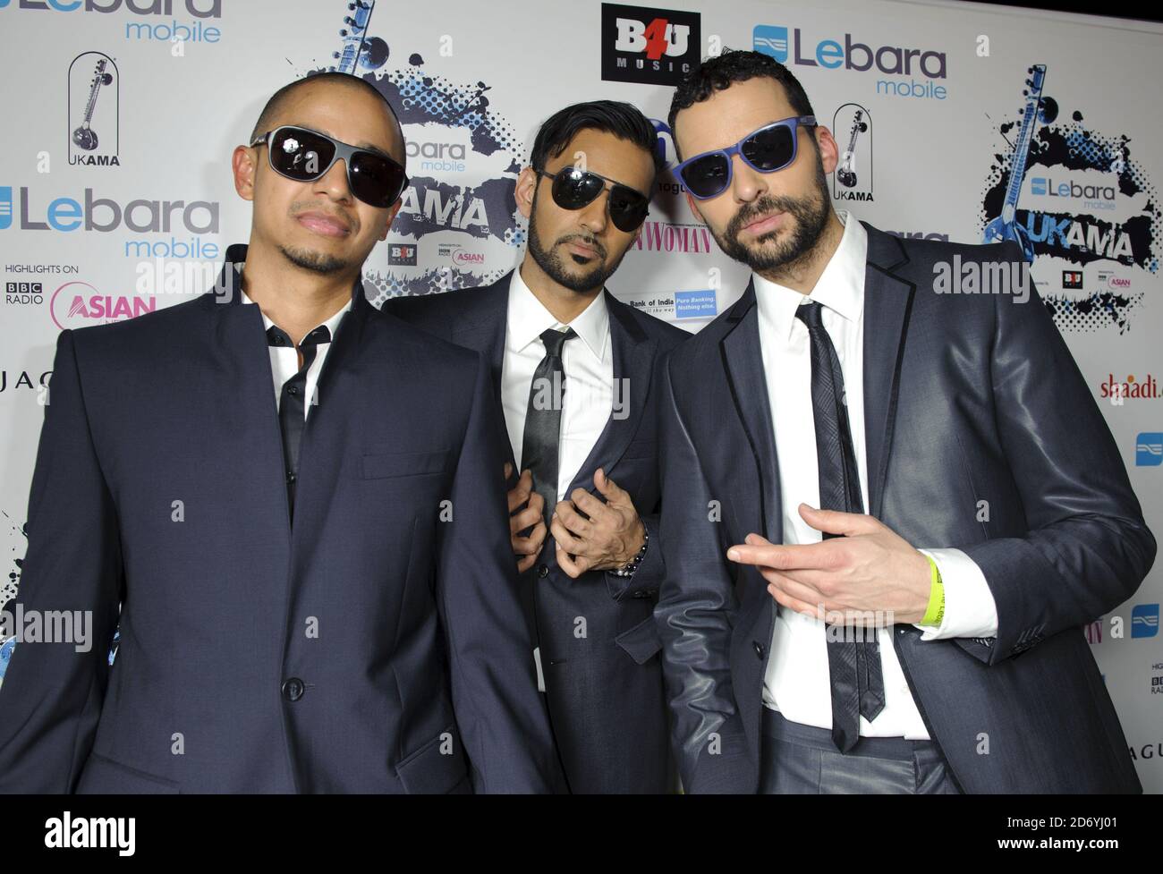 Outlandish pictured backstage at the UK Asian Music Awards, at the ...