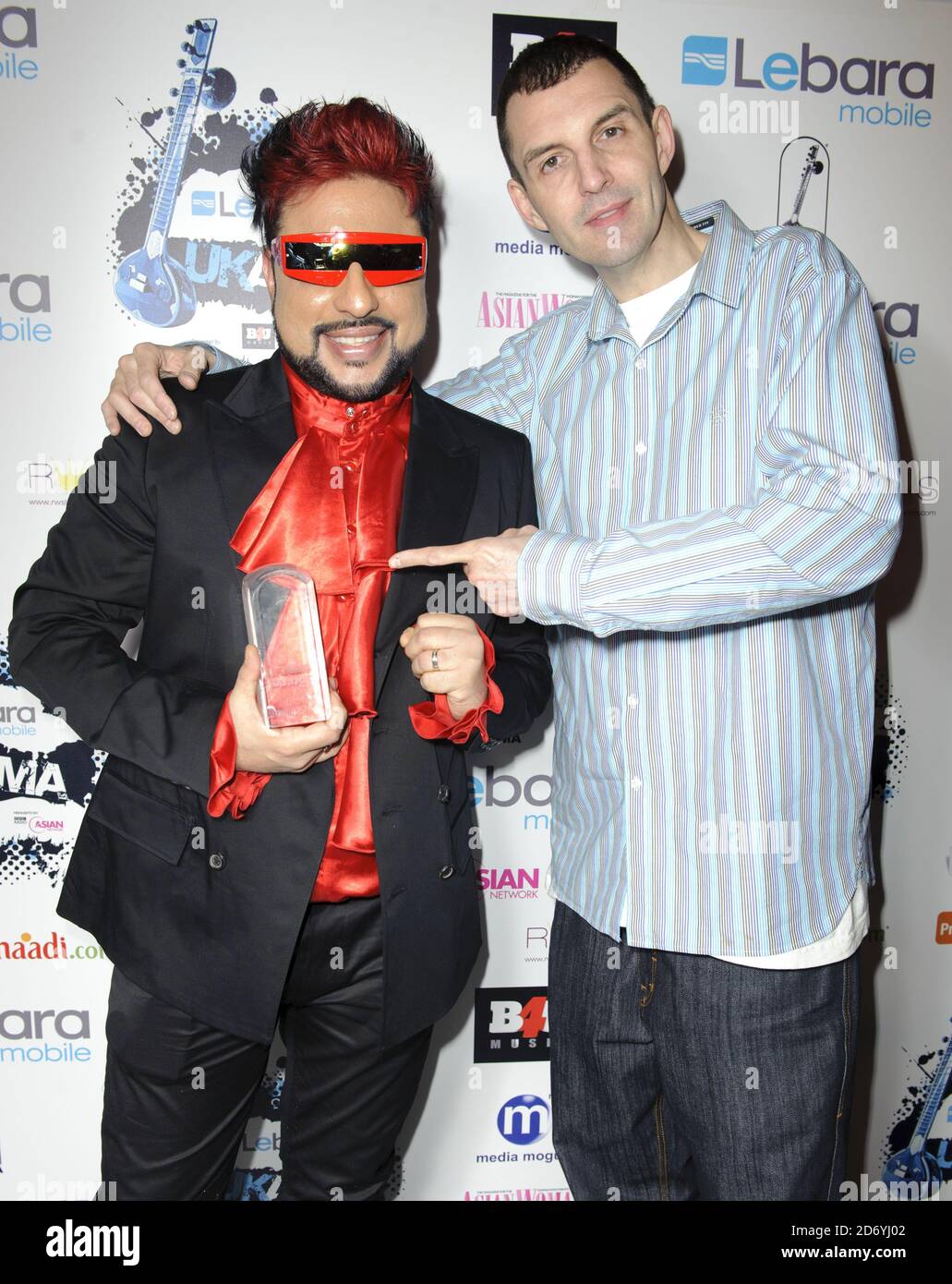 Best Radio Show winner Bobby Friction pictured with Tim Westwood ...