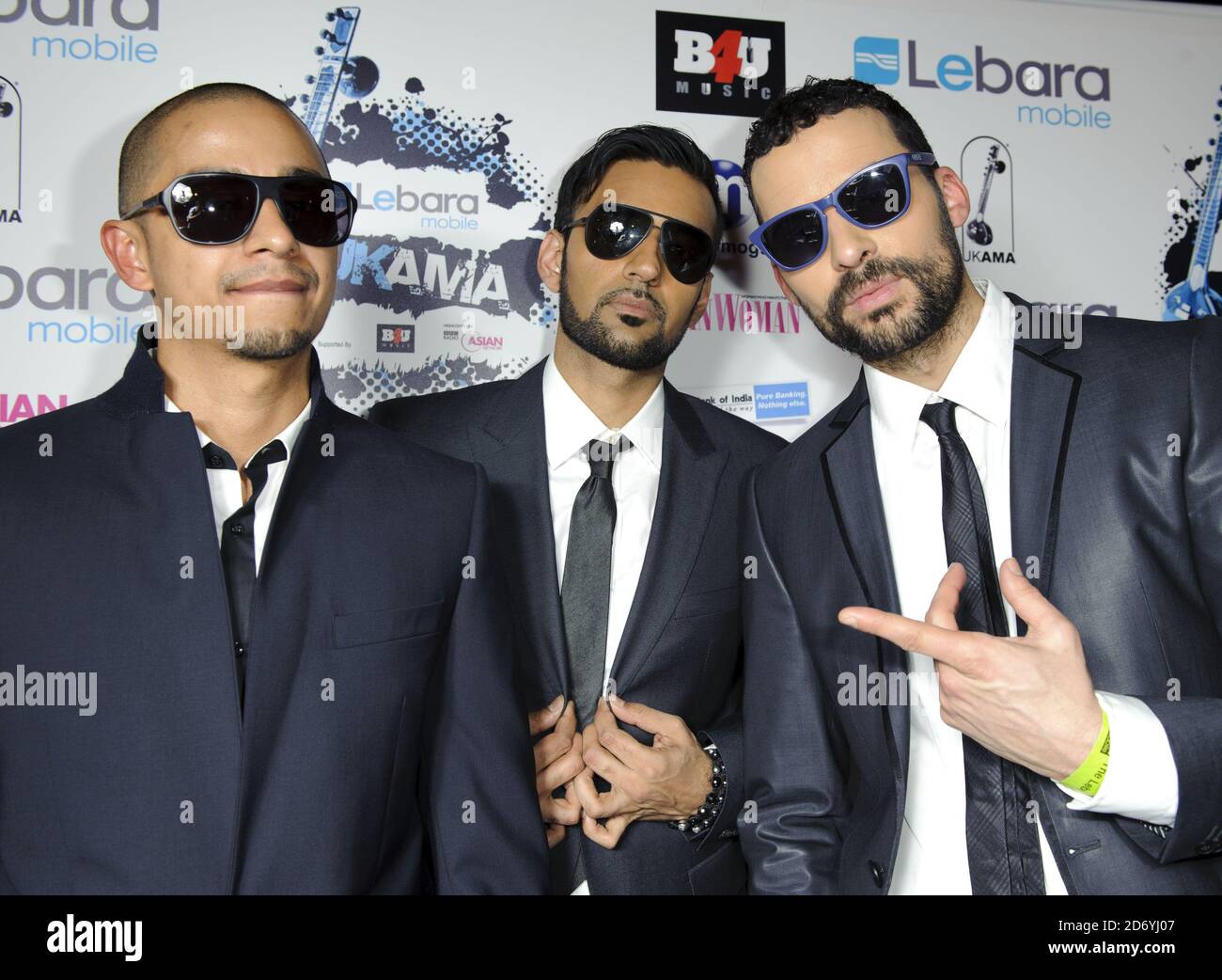 Outlandish pictured backstage at the UK Asian Music Awards, at the ...