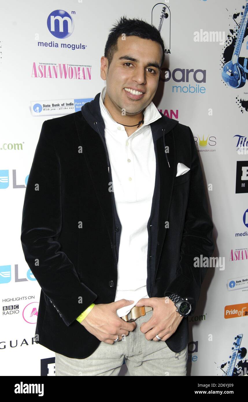 H Dhami pictured backstage at the UK Asian Music Awards, at the ...