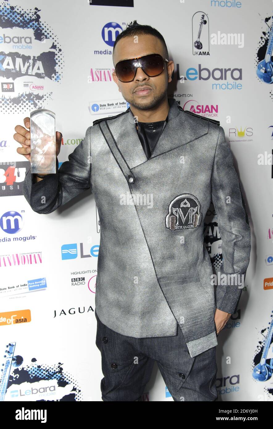 Best Urban Act award winner Mumzy Stranger pictured backstage at the UK ...