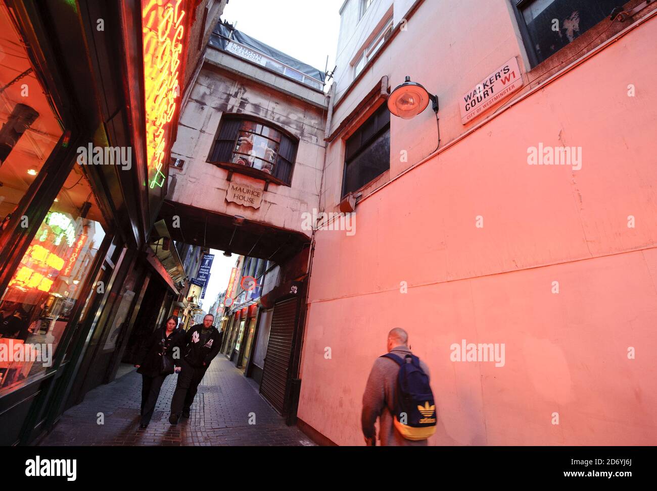 General view of Walkers Court and the old Raymond Revue Bar building in ...