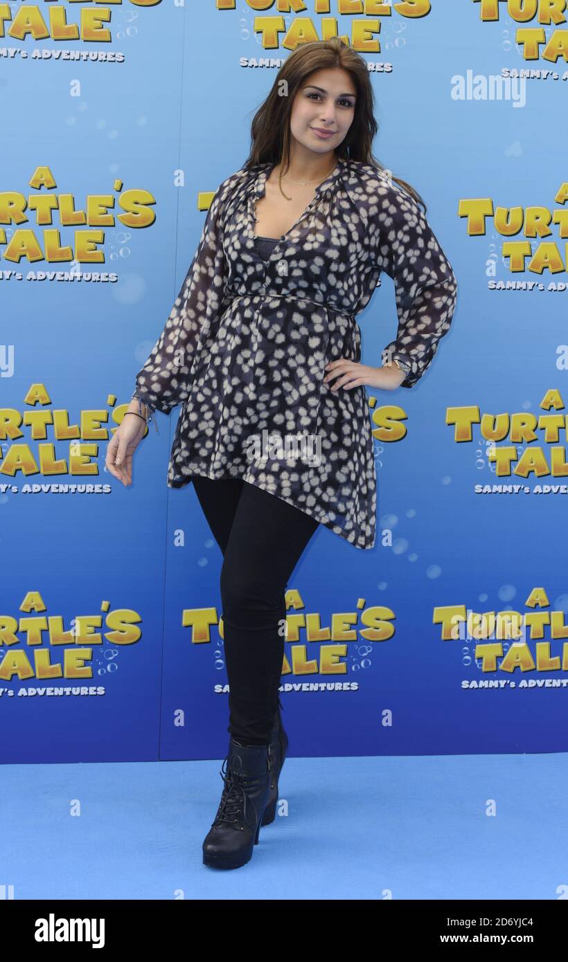 Singer Sarvi arrives at the UK premiere of A Turtle's Tale: Sammy's ...