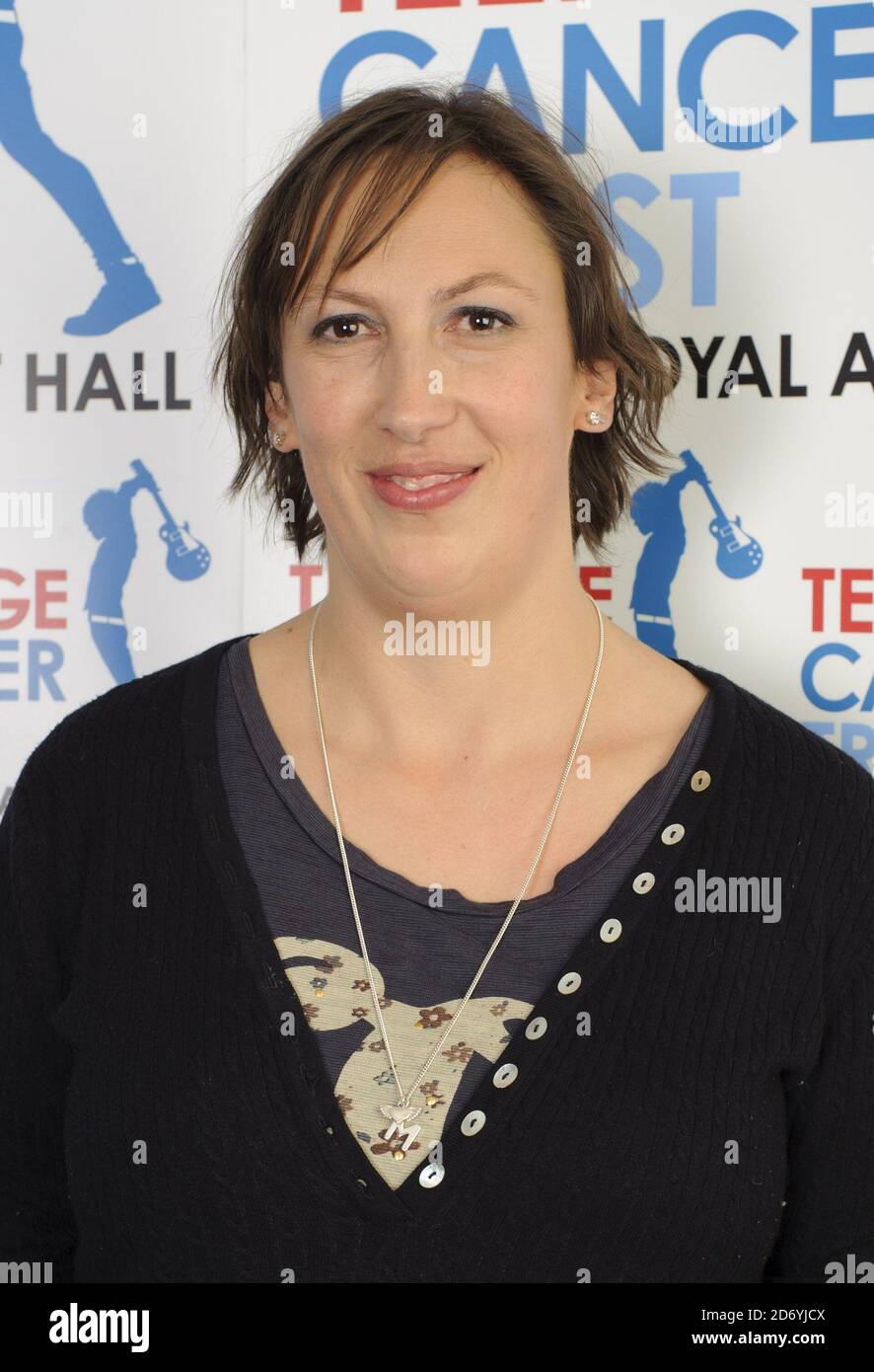 Comedian Miranda Hart pictured backstage at the Concerts for Teenage ...