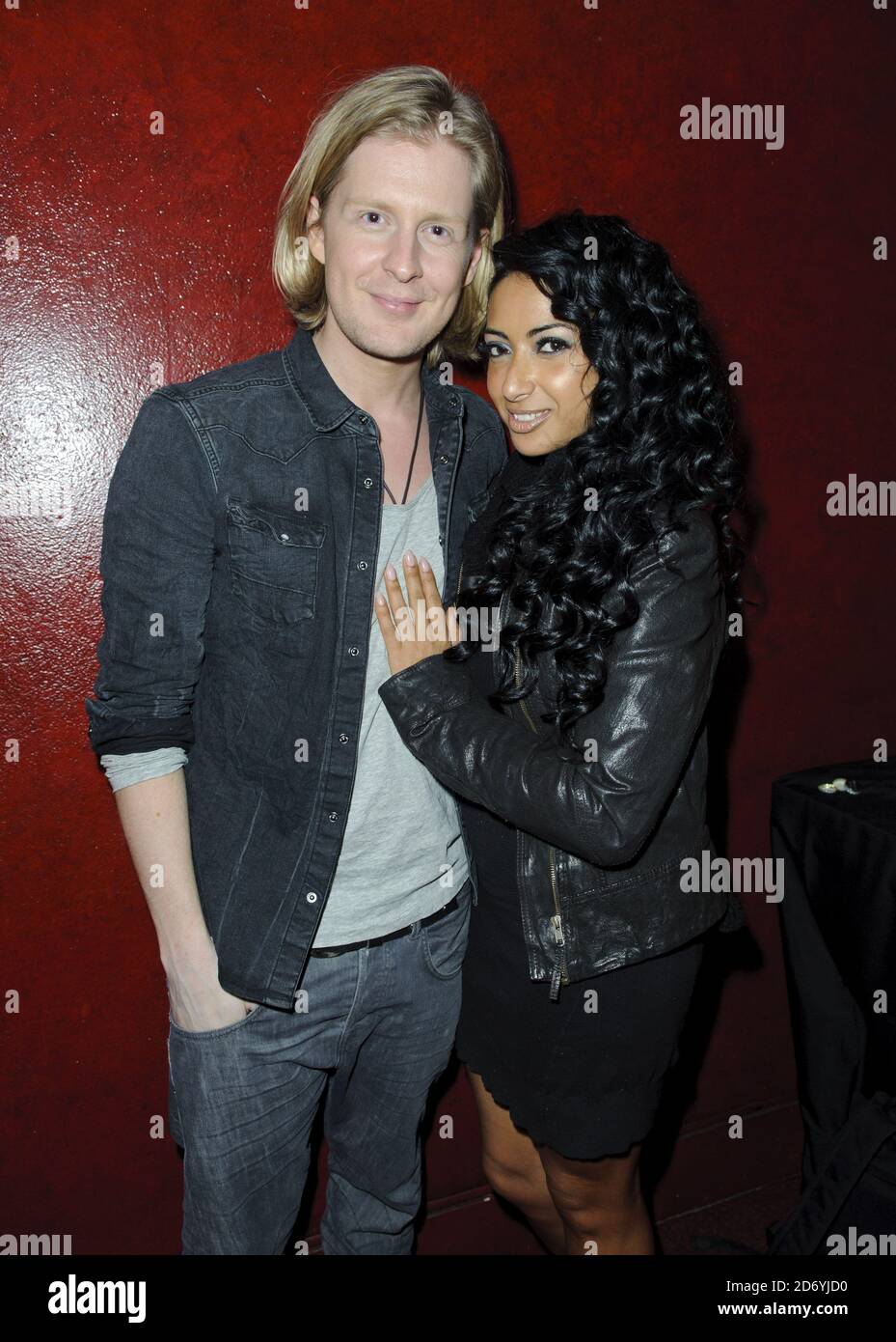 Actor Gerard McCarthy and guest pictured backstage at the Concerts for ...
