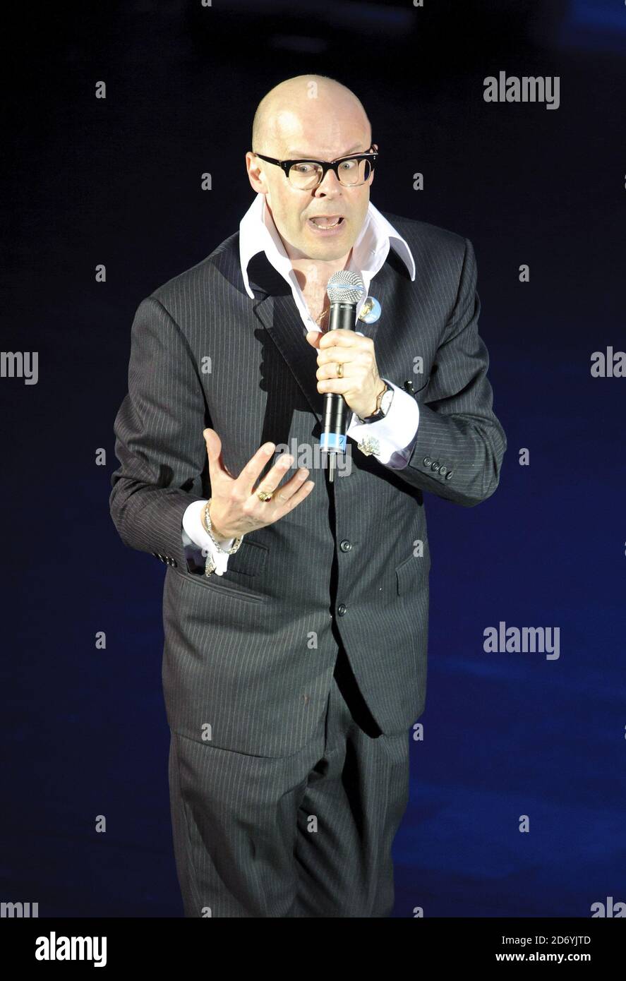 Harry Hill on stage at the Mencap April Fools charity comedy night, at ...